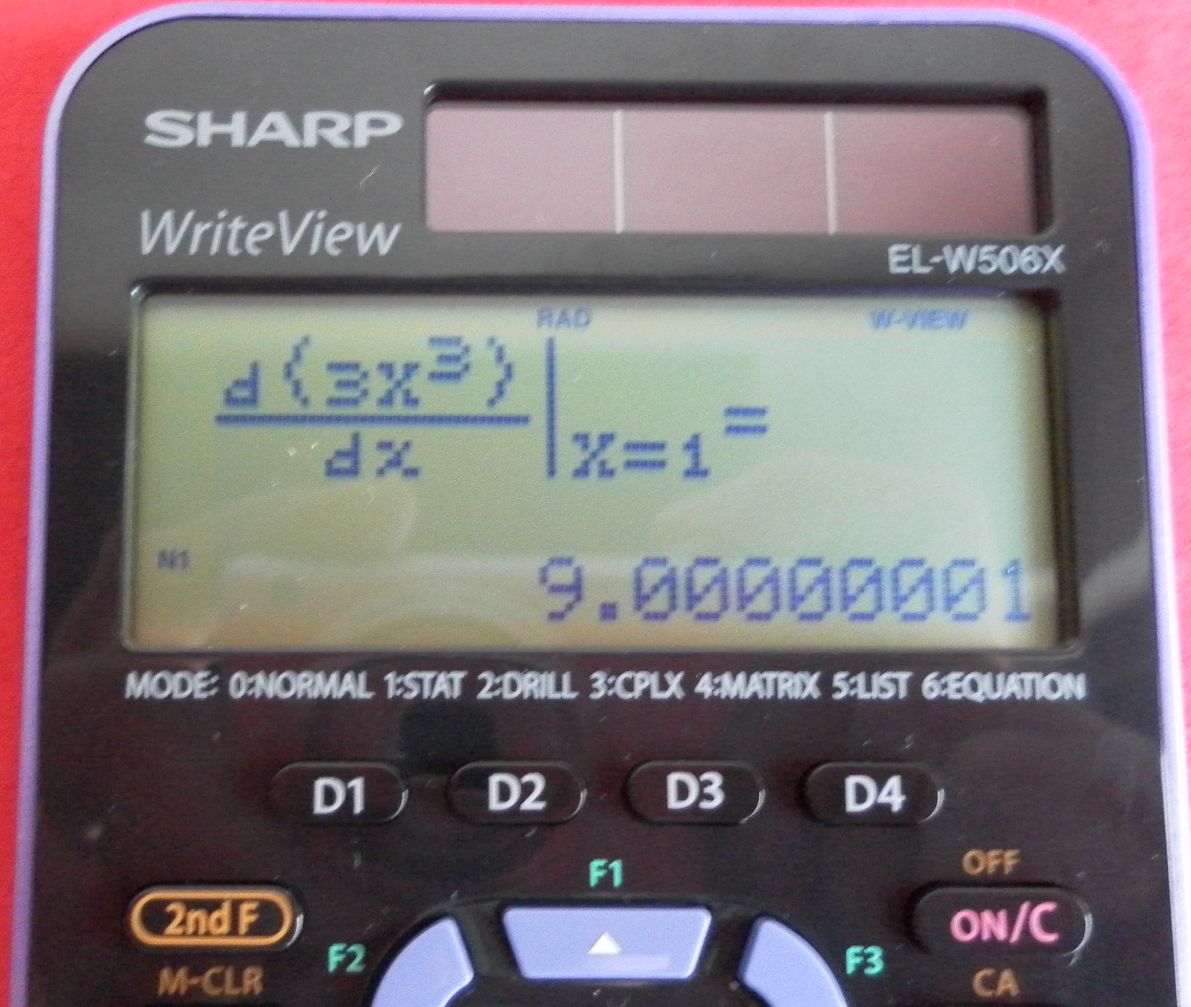 SHARP EL-W506X scientific calculator from 2011