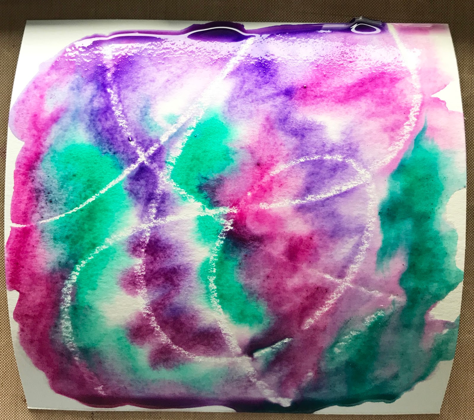 Alice Hendon: Crayon Resist, Art on a Shoe String