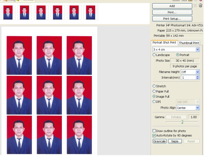 my Mobile pic: Cara Cetak Photo ukuran 2x3 , 3x4 dan berbagai ukuran