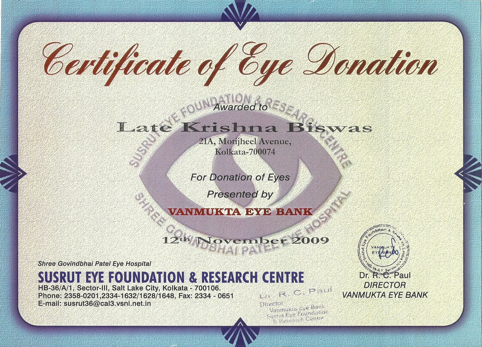 A journey towards sustainable future: National Eye Donation fortnight