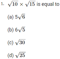 R.D. Sharma Solutions Class 9th: Ch 3 Rationalisation MCQ