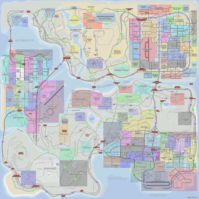 GTA SA LowPoly Mods: LSRP MAP
