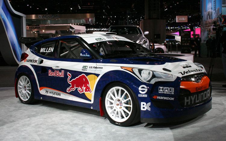 wallpaper zh: Hyundai Veloster Rally Car