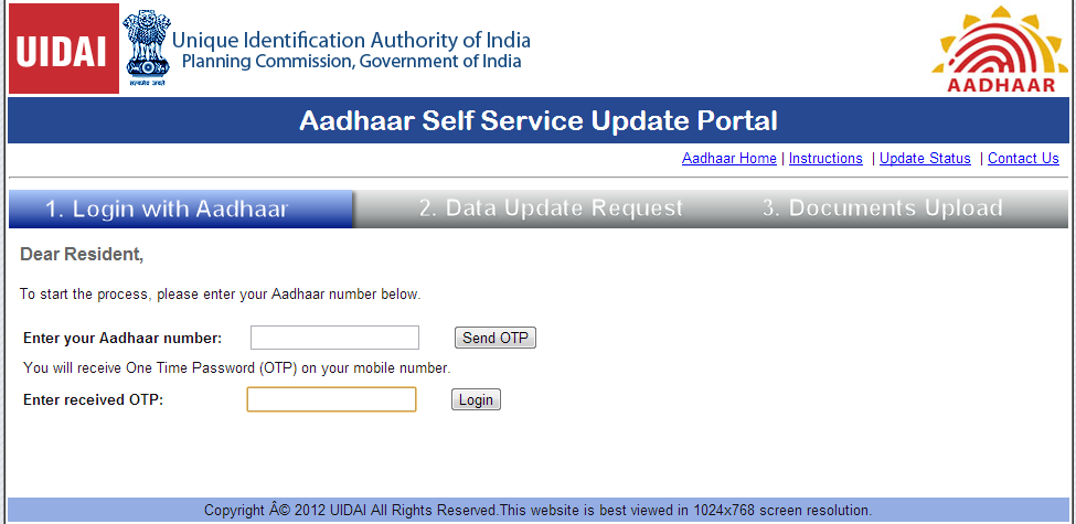 MukulPost: How To Update Your Aadhaar Details Online
