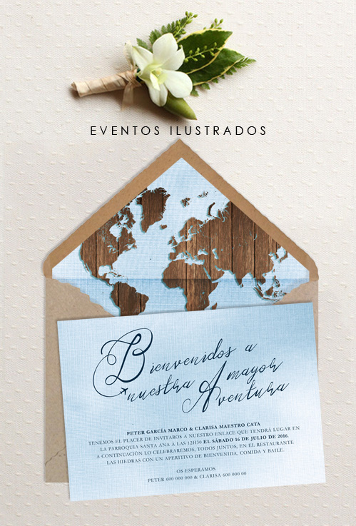 Eventos Ilustrados: Nuevas invitaciones viajeras