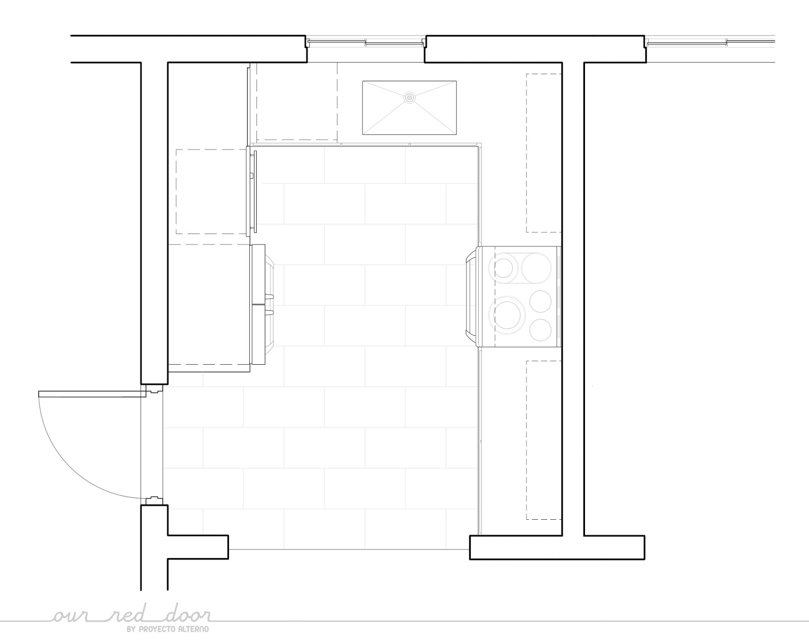 our red door: { KITCHEN: DESIGN: LAYOUT }