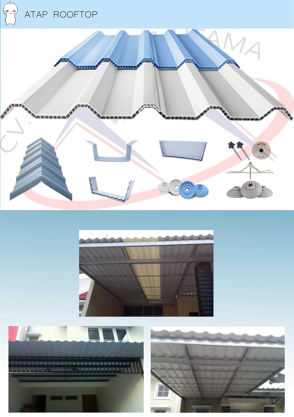 ATAP ROOFTOP | ATAP DINGIN BERGELOMBANG | DOUBLE LAYER ~ ATAP ROOFTOP ...
