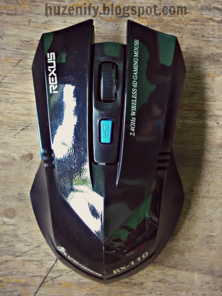 Review Mouse Gaming Wireless REXUS Avenger RX110 - Huzenify