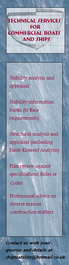 The trawler Gaul: The stability of the fishing vessel Trident