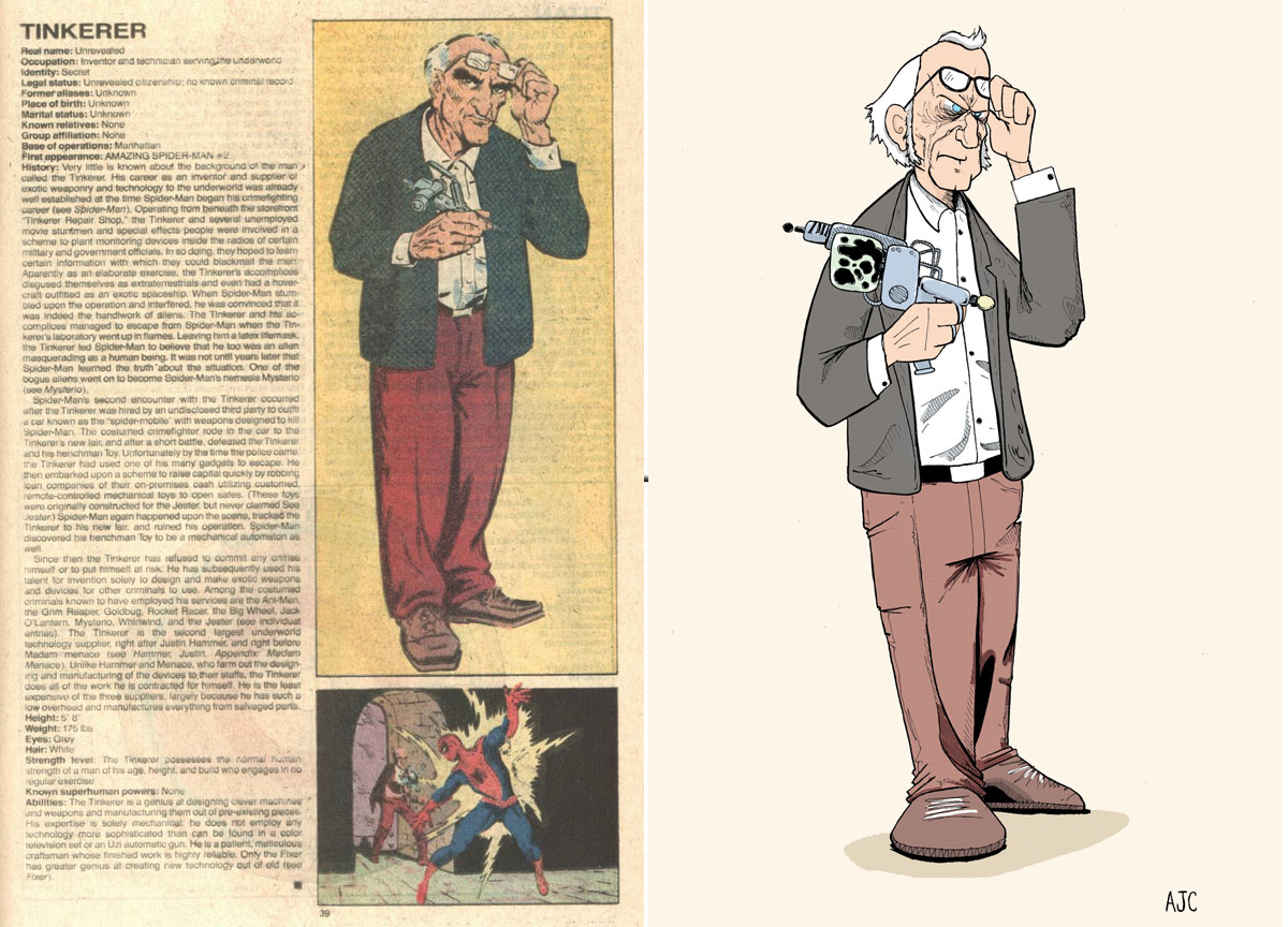 The Official Handbook to the Marvel Universe - REDUX Edition: TINKERER ...