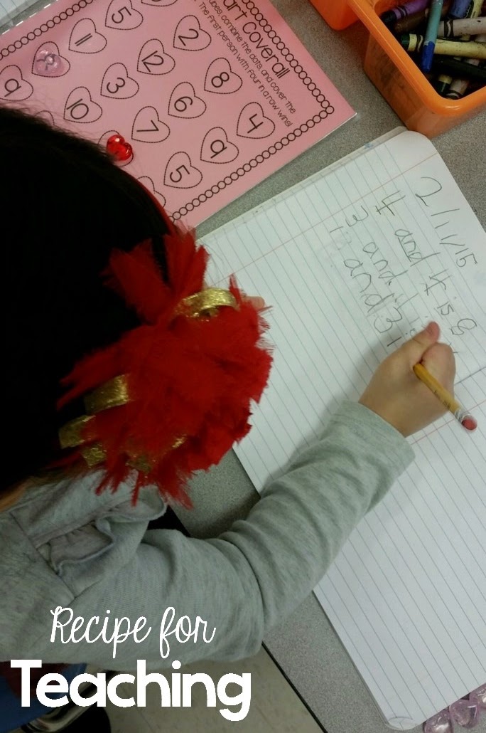 Valentine's Day Math FUN - Recipe for Teaching