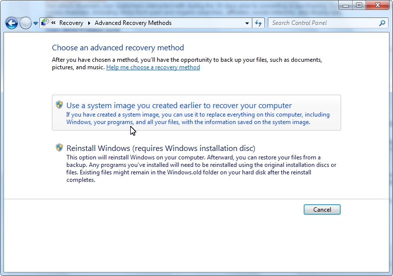 artikelKita: Cara Restore Komputer Menggunakan Recovery Control Panel