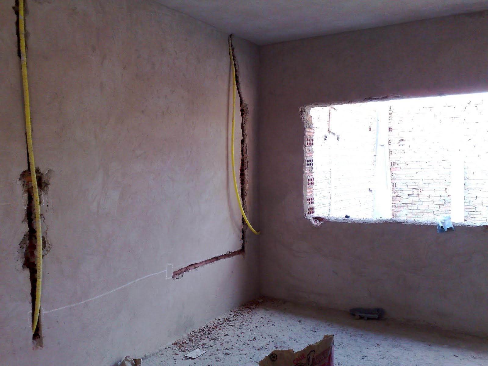 Passo a passo da construção da minha primeira casa: Reboco