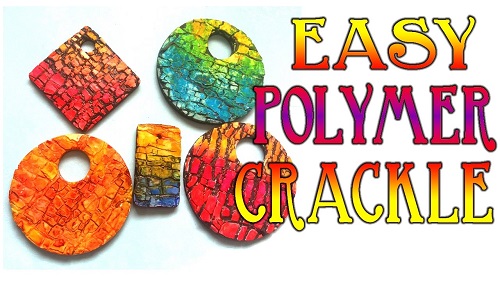 Easy Peasy Crackle Effect for Polymer Clay Jewelry / The Beading Gem