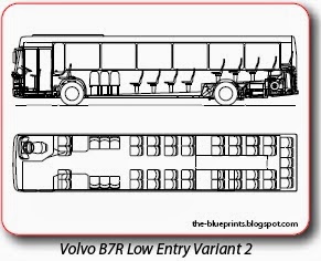 Vector Blueprints - Cars, Trucks, Busses and others: Volvo Bus - Vector ...
