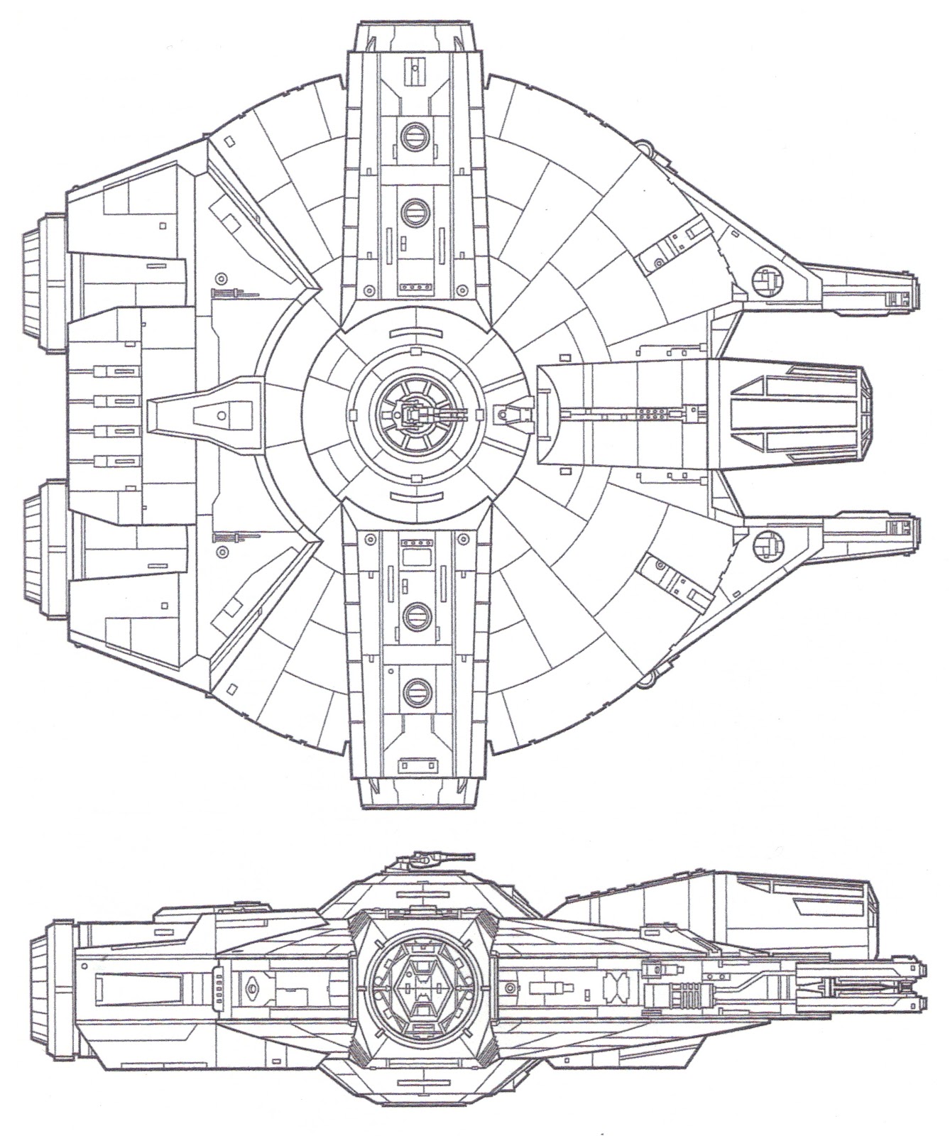 GATTACA MODELS AND PROPS: YT-1000 Corellian Freighter model build