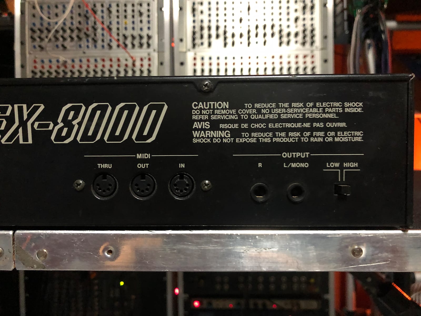 MATRIXSYNTH: Korg EX-8000 Digital / Analog Hybrid Synth SN 004029