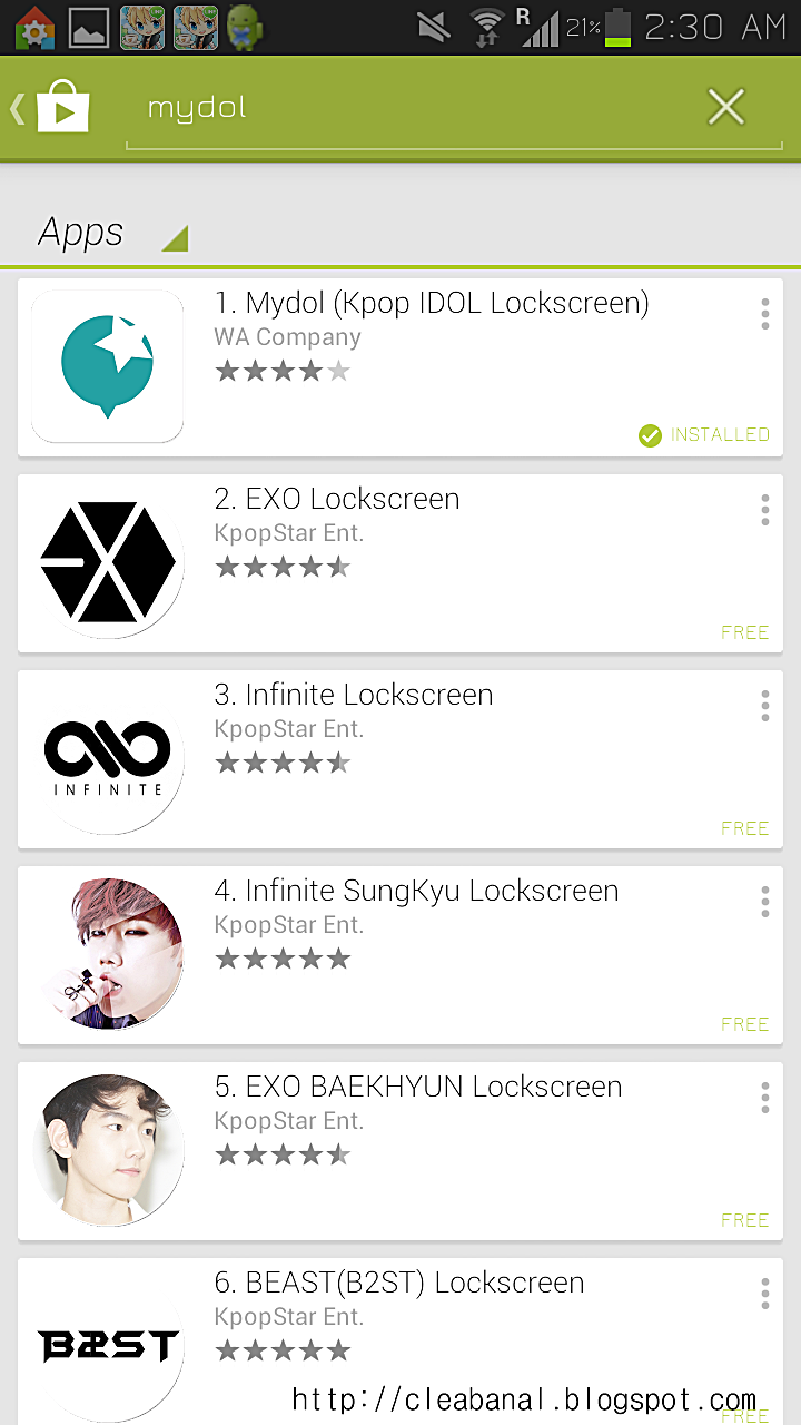 Mydol : Kpop Idol Lockscreen - Clea Banal