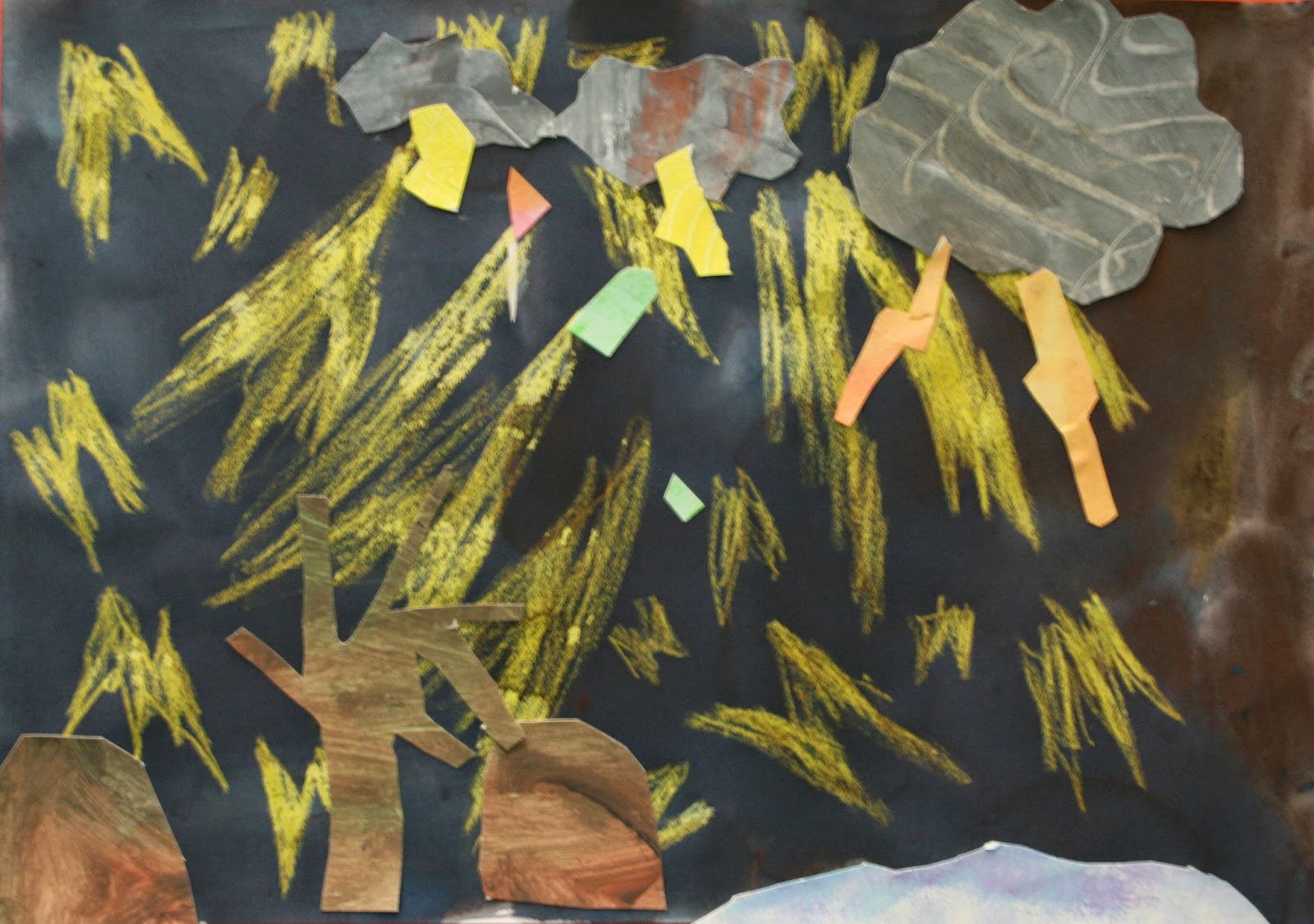 Wild Weather Collages | Fine Arts for Little Hearts