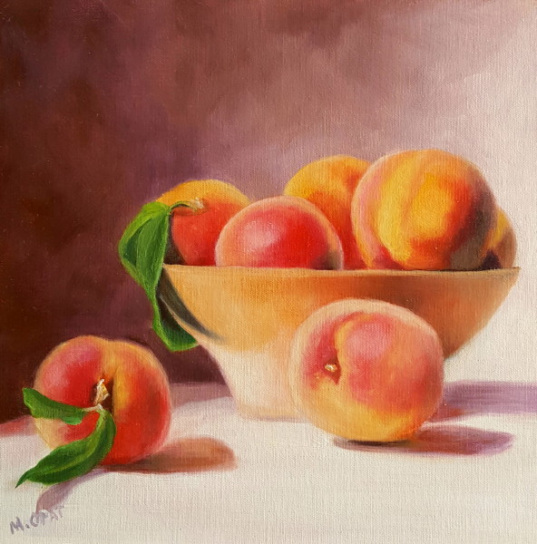 Still Life Artists International: "Life's a Peach" Still Life Oil ...