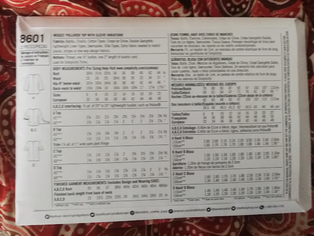 Simplicity blouse sewing pattern 8601 — jaycotts.co.uk - Sewing Supplies