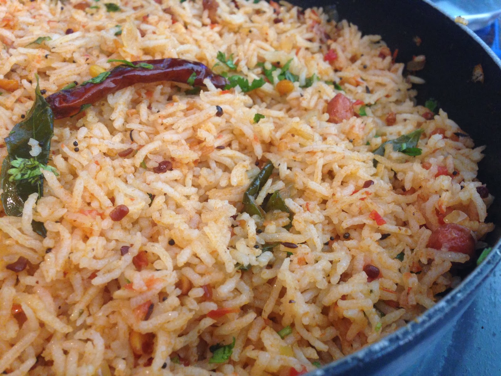 The Sizzling Pan: Tomato Rice and Mixed Vegetable Pickle