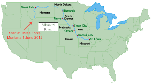 Missouri River Delta Map