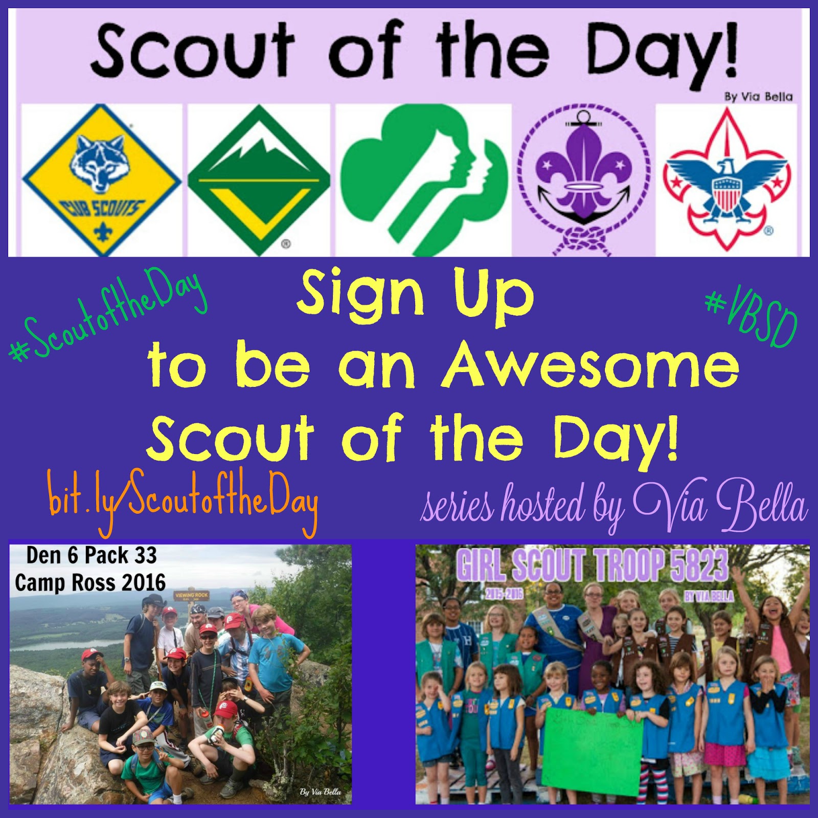 Via Bella: Sign Up to be an Awesome Scout of the Day!
