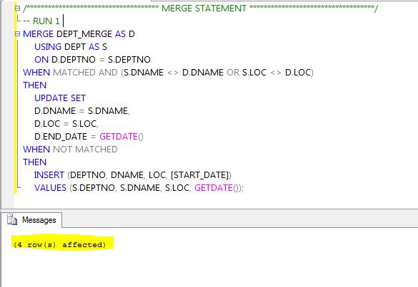 SQL Server Insight: UPSERT Statement in T-SQL