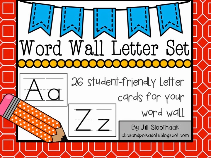 ABC's and Polka Dots: Word Wall FREEBIE