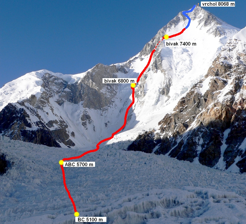 Hiking and Climbing Adventures: Gasherbrum 1 SW Face New Route Summit ...