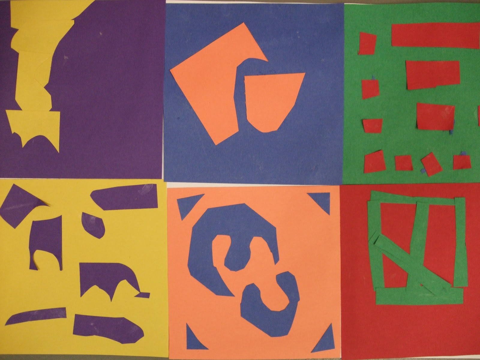 Mrs Doherty's Art Room: Complementary Color Collages