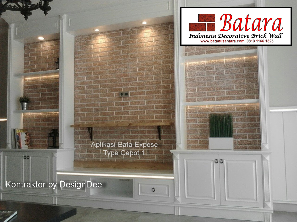 Bata Tempel Murah: Bata expose/brick wall untuk aplikasi interior ...