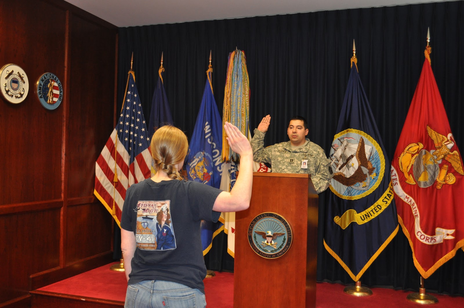 I Follow My Own Star: Pictures From My Enlistment/First Swearing In Day