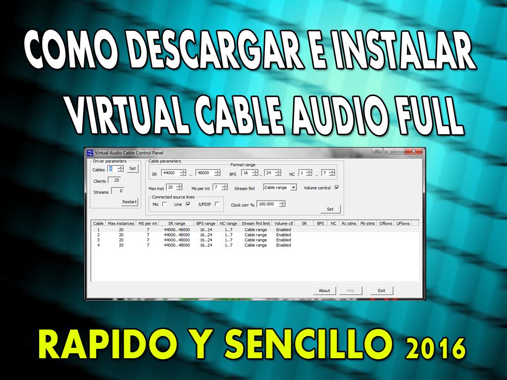 Virtual Cable Audio - Descarga e Instala de una manera rápida y ...