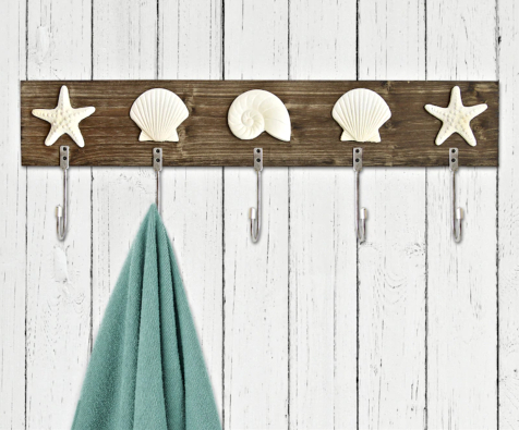 Coastal and Nautical Wood Wall Racks