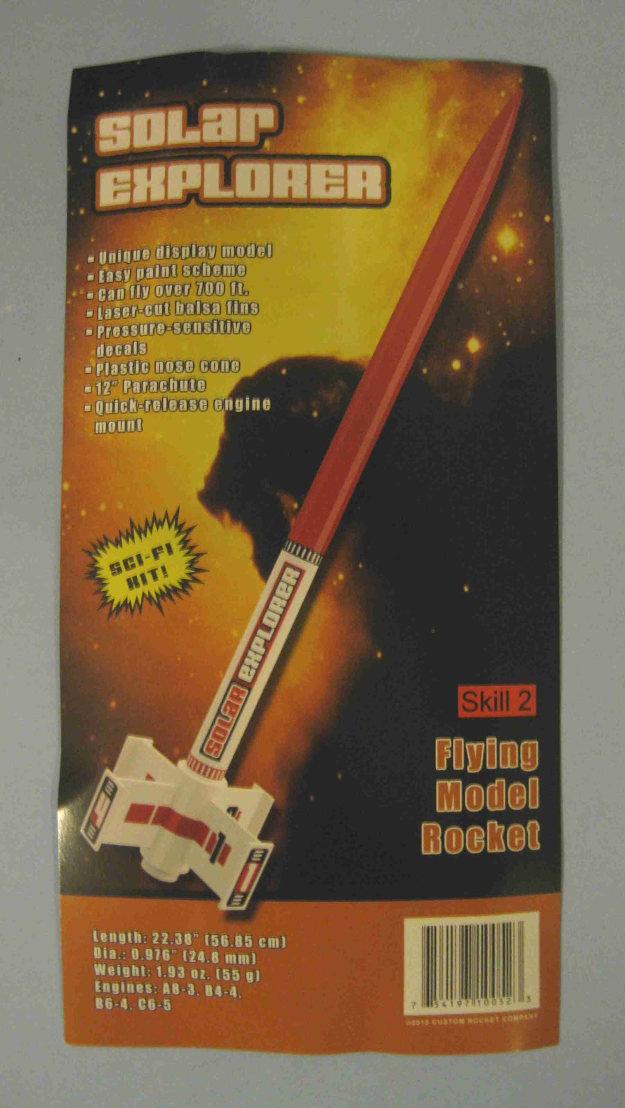 Model Rocket Building: Custom Rockets Solar Explorer Build Part 1 Parts