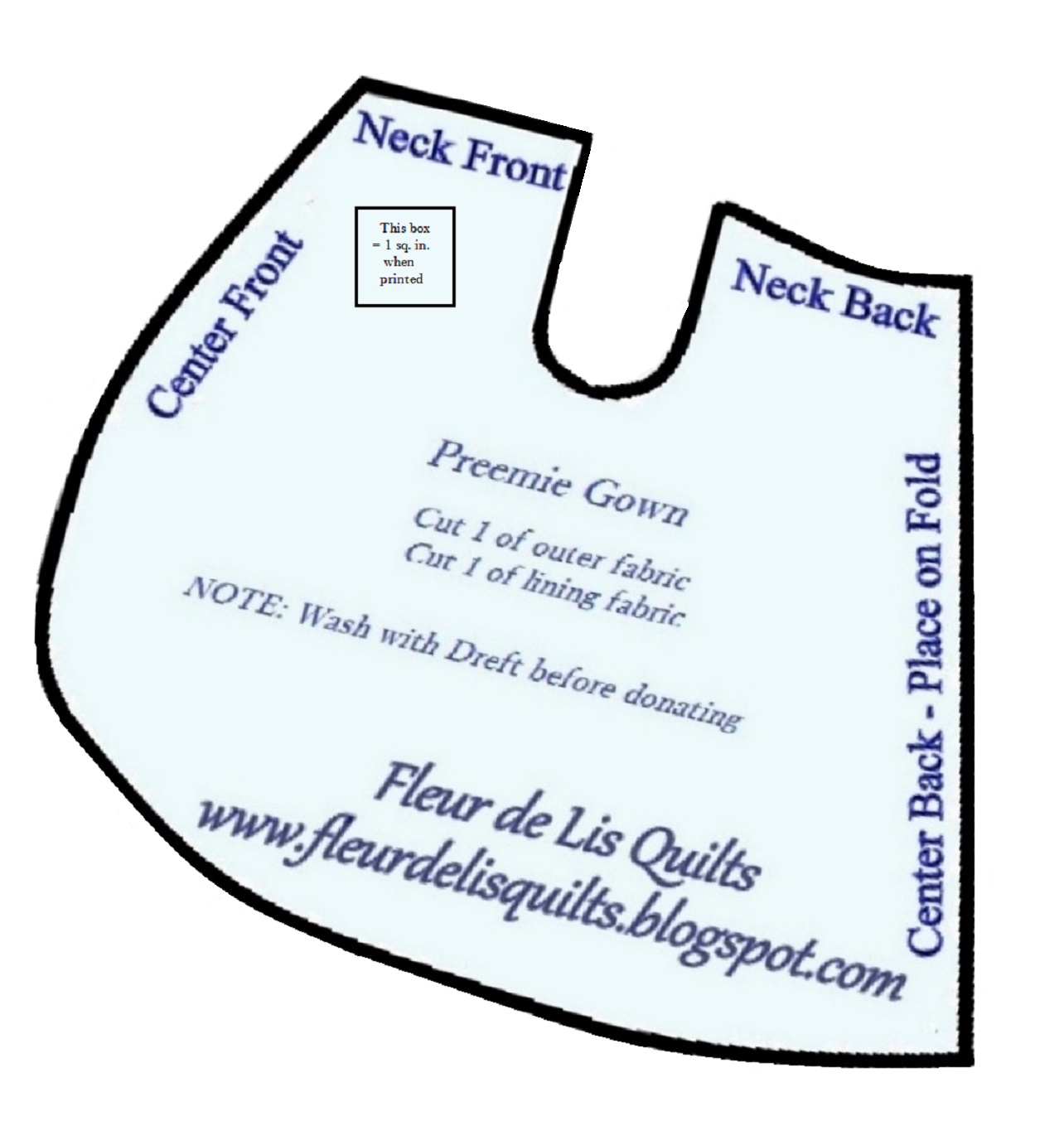 Fleur de Lis Quilts and Accessories: Updated NICU Gown Pattern