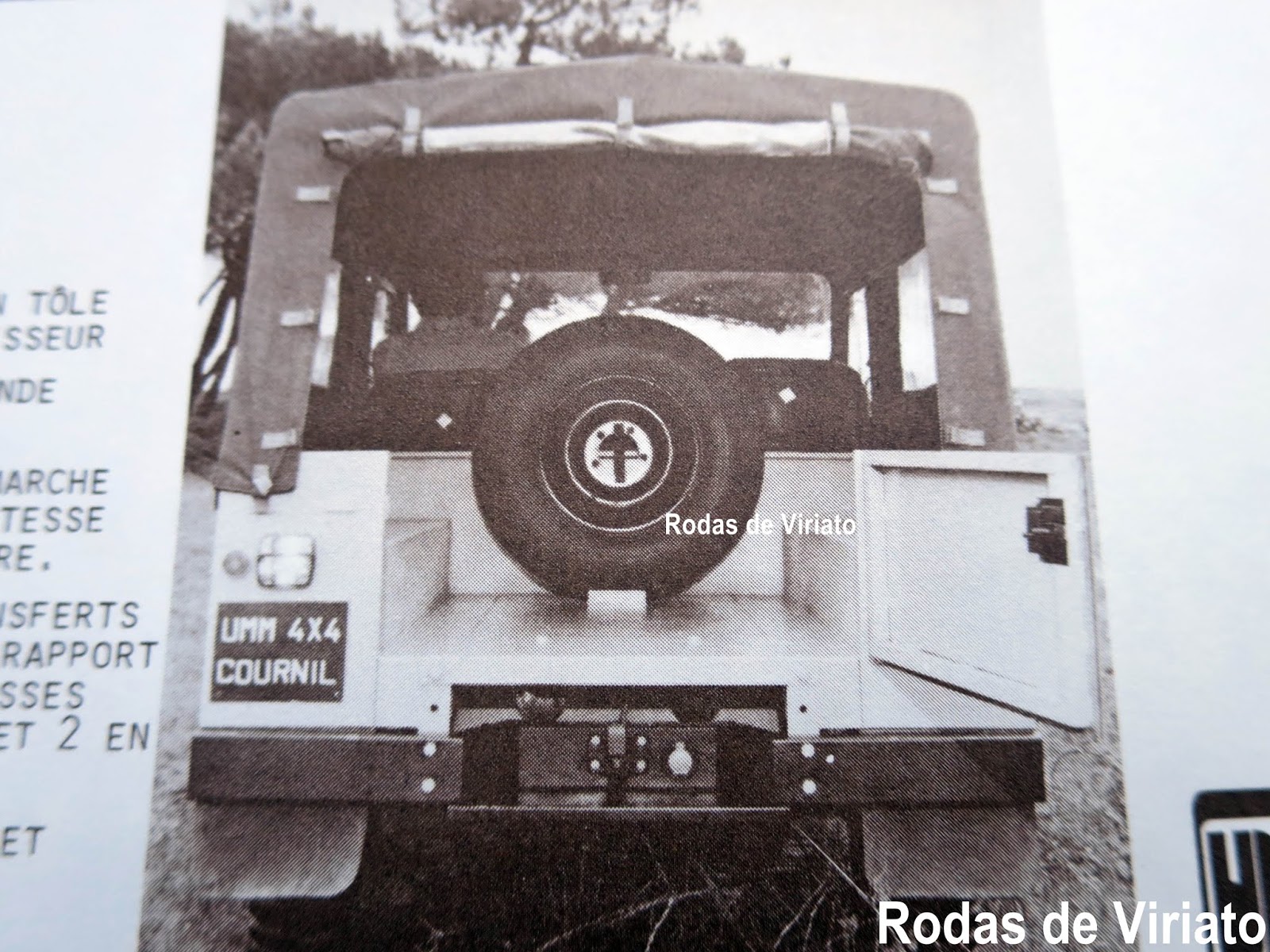 Folheto do jipe UMM 4x4 Cournil 1979 [41 anos UMM]