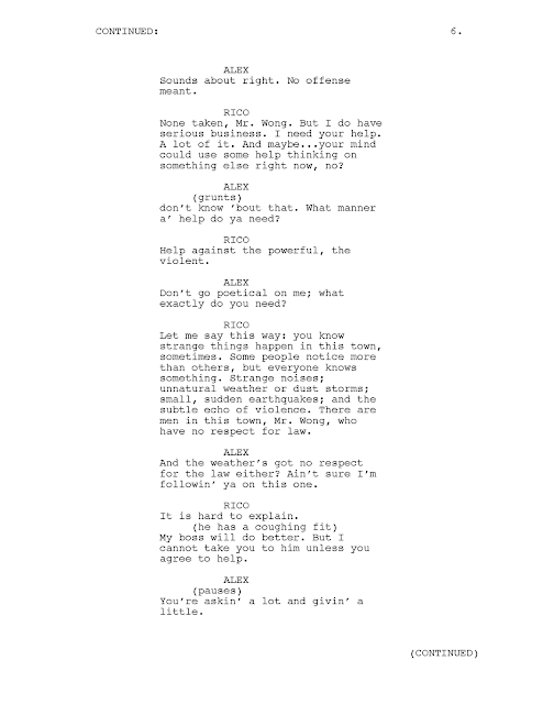 josephfaultersack: TV Pilot Script Sample
