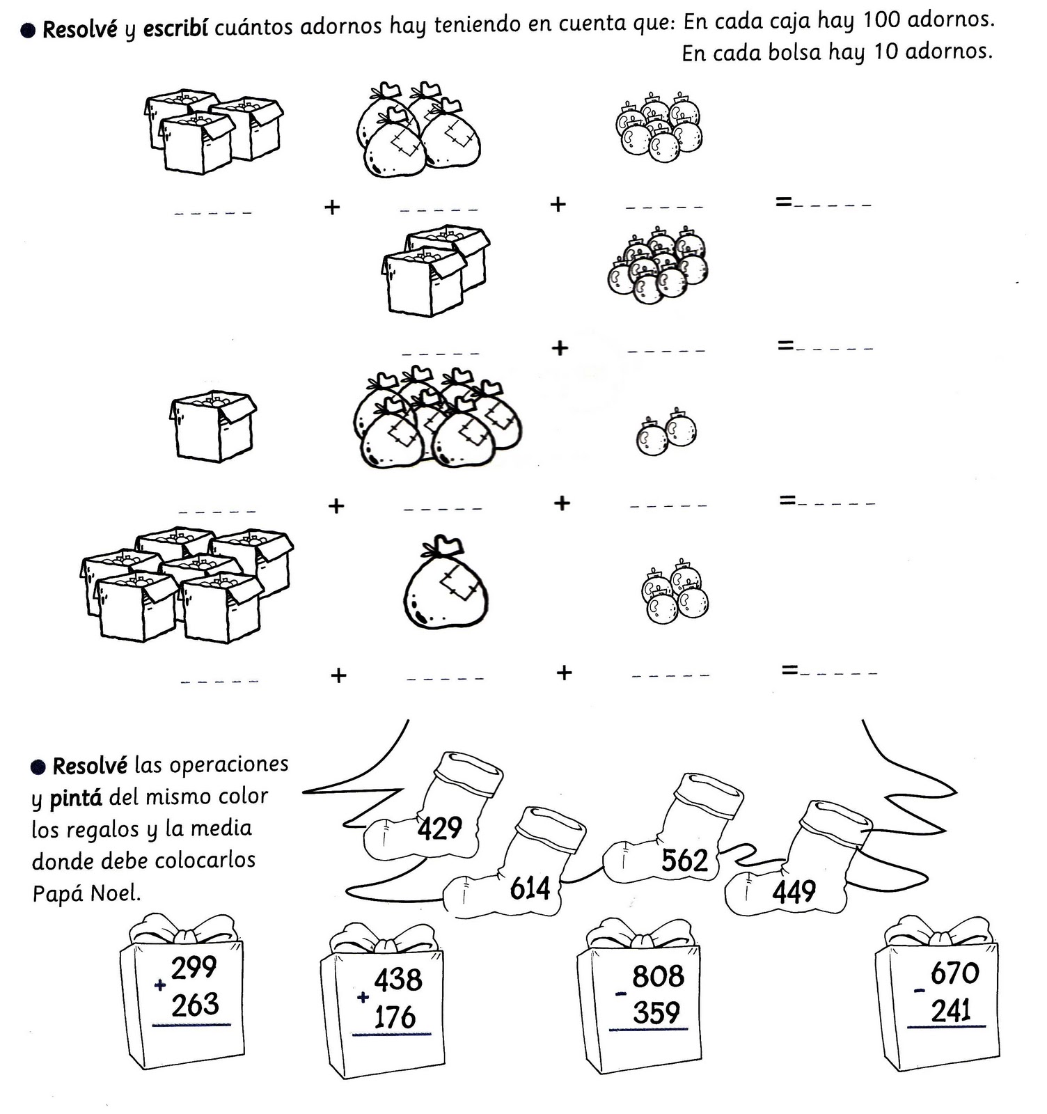 ...Aula Seño Sory...: Matemáticas navideñas