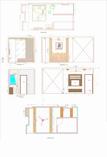 Interior Designer: 2d autocad Drawings