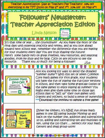 Primary Inspiration: TPT Followers' Newsletter & Freebie!