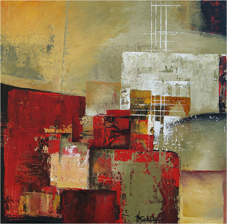 Daily Painters Abstract Gallery: Downtown by California artist Nancy ...
