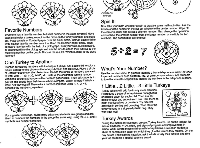 ELEMENTARY SCHOOL ENRICHMENT ACTIVITIES: TURKEY TROT