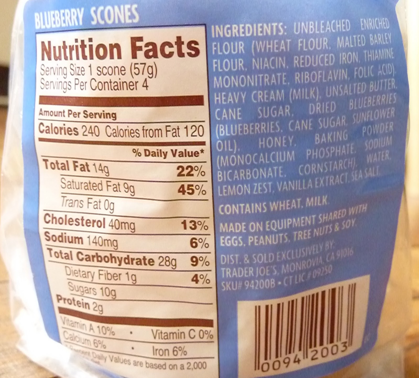 What's Good at Trader Joe's?: Trader Joe's Blueberry Scones