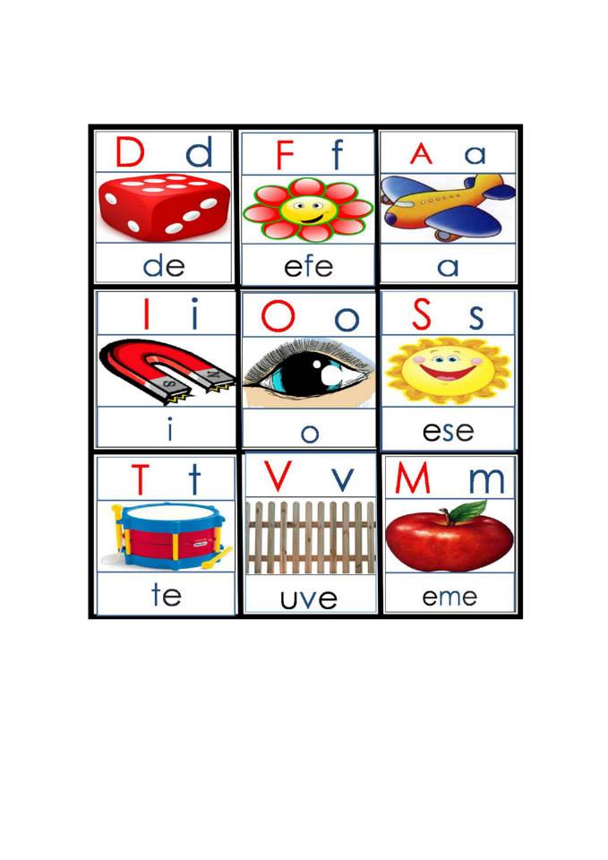 Lotería para trabajar palabras, silabas y letras - SOY DOCENTE MAESTRO ...