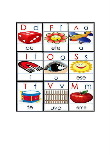 Lotería para trabajar palabras, silabas y letras - SOY DOCENTE MAESTRO ...