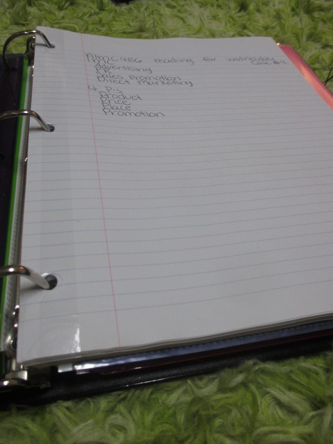 College Class Binder Organization | Looking Through The Lens