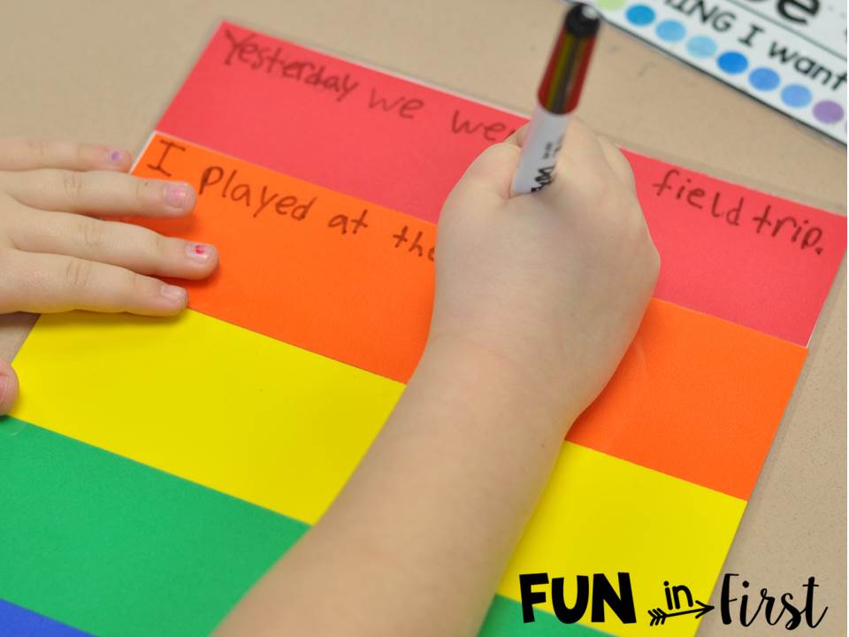 Write the Rainbow {An Organizational Tool for Writing} - Fun in First
